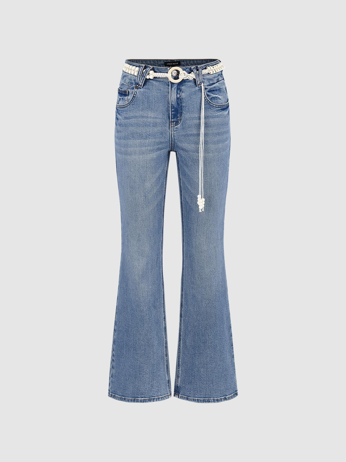 Flared Leg Denim Jeans – URBAN REVIVO Malaysia